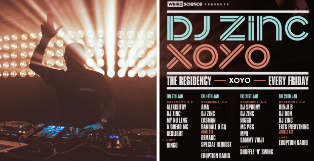 DJ ZINC & WEIRD SCIENCE @ XOYO // EVERY FRIDAY | Shoreditch, London Clubbing Reviews | DesignMyNight