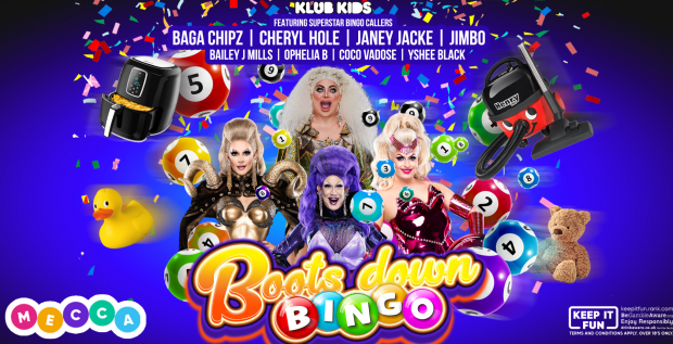 MECCA NORWICH PRESENTS BOOTS DOWN BINGO | Norwich, UK Food & Drink ...