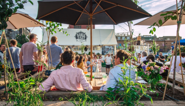 Barge East Gardens & Terrace: Hackney Wick Outside Bar | DesignMyNight