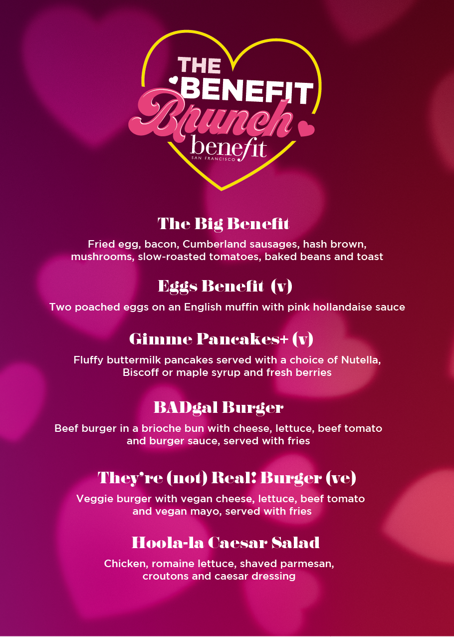 The Benefit Brunch | London Bottomless Brunch Reviews | DesignMyNight