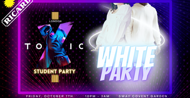 Toxic Student Party London - White Party ! | Covent Garden, London ...