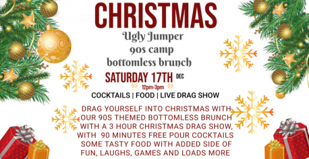 90s Chrimbo Drag Brunch | Brighton Christmas Themed Reviews | DesignMyNight
