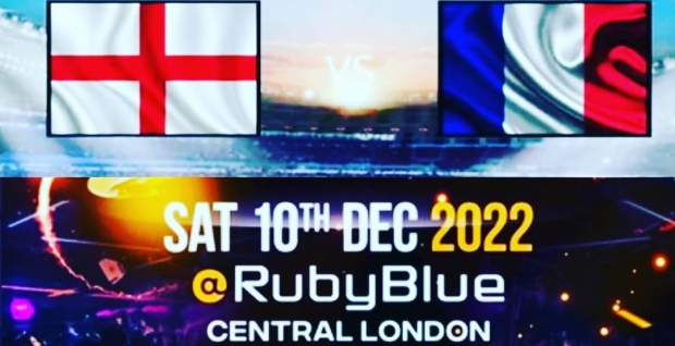 England Vs France World Cup afterparty @ Ruby blue. Central London. Sat: 10th Dec. Smoove Party ...