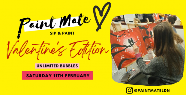PAINT MATE - SIP N PAINT- VALENTINE'S EDITION | London Daytime Reviews | DesignMyNight