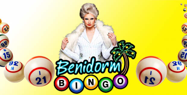 Benidorm Bingo hosted by RuPaul Drag Race Scarlett Harlett FunnyBoyz ...