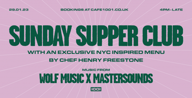 Sunday Supper Club with Chef Henry Freestone, music from Wolf Music x ...