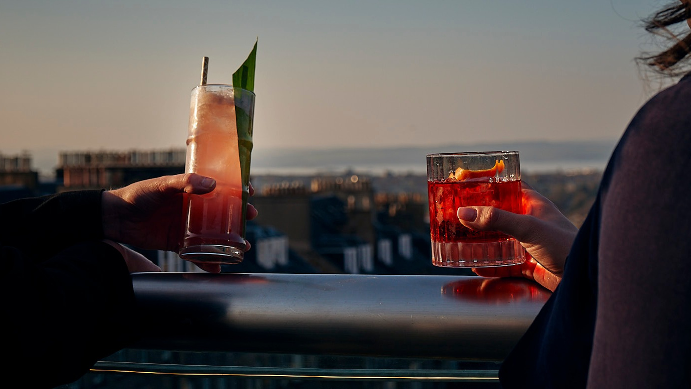 Drinks On The Beach At Night