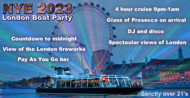 Golden Star New Years Eve Boat Party 2023 | London Boat Party Reviews ...
