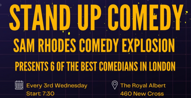 Stand Up Comedy: Sam Rhodes Comedy Explosion | New Cross, London Comedy ...