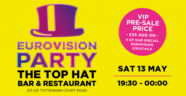 Eurovision Party @ The Top Hat Bar & Restaurant | Fitzrovia, London ...
