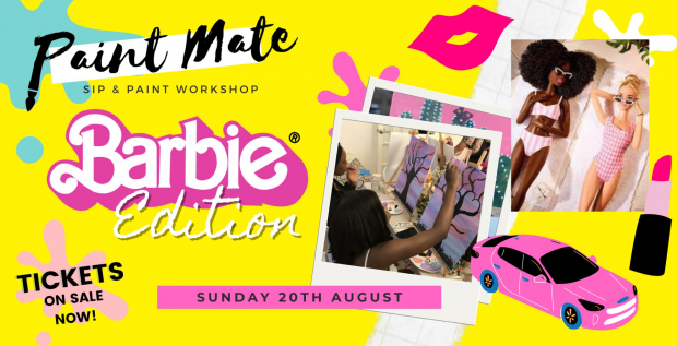 PAINT MATE - SIP N PAINT- BARBIE EDITION | London Daytime Reviews | DesignMyNight