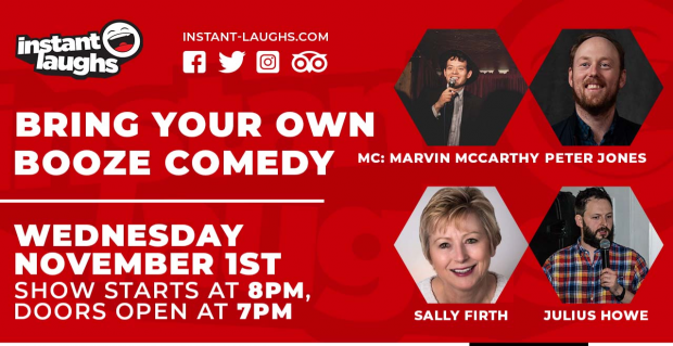 Bring your own booze comedy | London Comedy Reviews | DesignMyNight