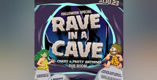 RAVE IN A CAVE - Halloween Special 💀 @ Walkabout Cardiff | City Centre ...