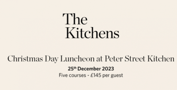 Christmas Day Luncheon at Peter Street Kitchen | City Centre ...