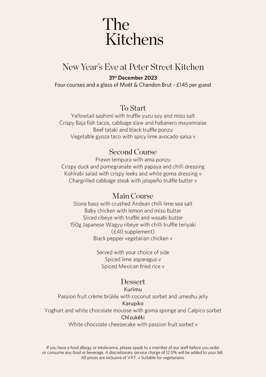 New Year’s Eve at Peter Street Kitchen | City Centre, Manchester Brunch ...