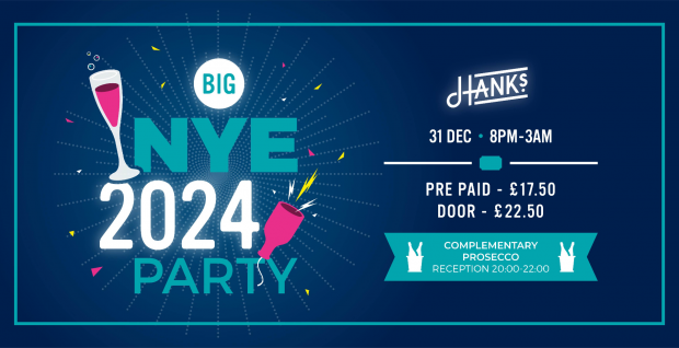 Hanks Big NYE Party 2024 | UK New Years Eve Party Reviews | DesignMyNight