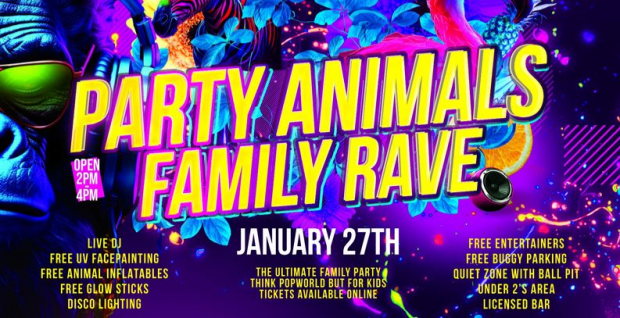 Party Animals Family Rave @ Popworld Wolverhampton | Wolverhampton, UK ...