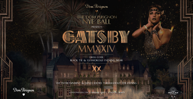 THE DOM PÉRIGNON NYE BALL 2024 PRESENTS THE GREAT GATSBY MMXXIV AT LUXX ...