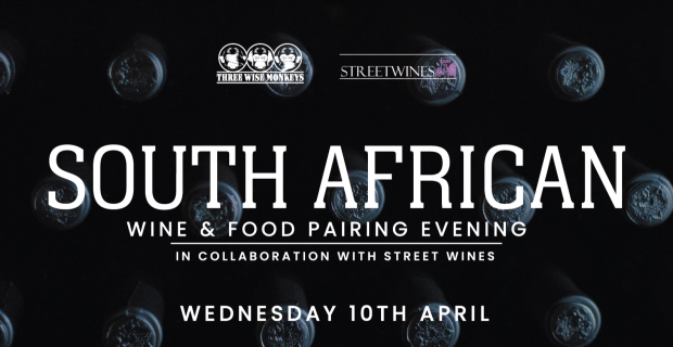 South African Wine & Food Pairing Evening at Three Wise Monkeys Ipswich ...