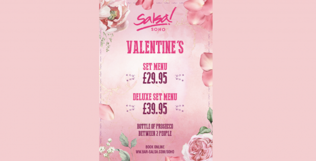 Valentines Day @ Salsa! Soho | Leicester Square, London Food & Drink ...