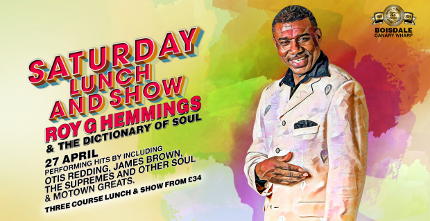 Saturday Lunch | Roy G Hemmings | Canary Wharf, London Date Night ...