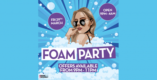 Easter Friday - Foam Party @ Popworld Guildford | Guildford, UK ...