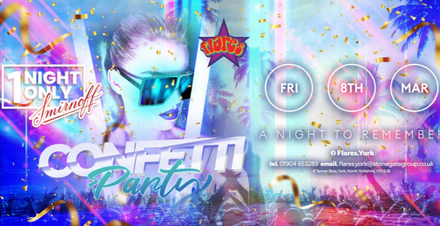 Deep Phat Friday's Confetti Party with Smirnoff @ Flares York | York ...