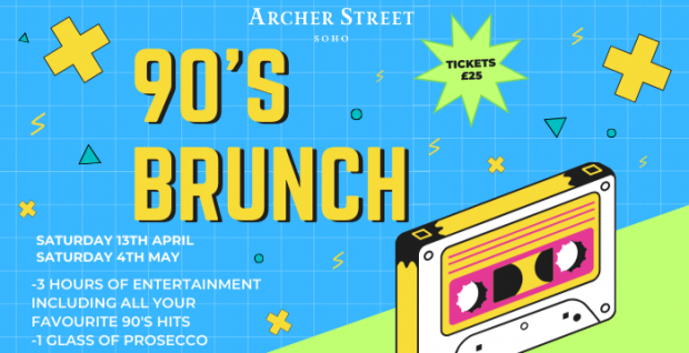 Back to the 90's Brunch | Soho, UK Live Music Reviews | DesignMyNight