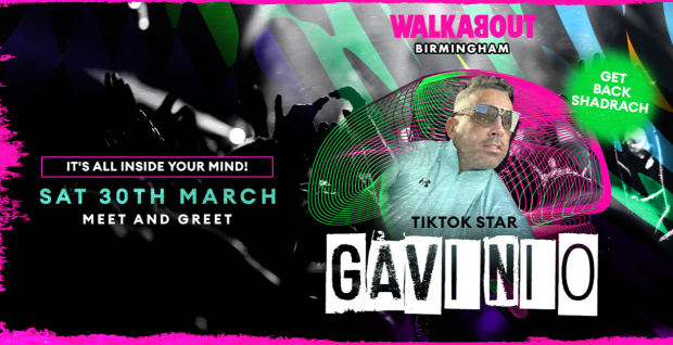 TikTok Star Gavinio! It's All Inside Your Mind @ Walkabout Birmingham ...