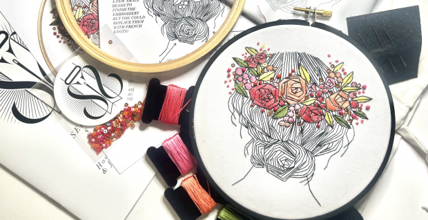 Embroidery Workshop at The Old White Bear, Hampstead | London Classes Reviews | DesignMyNight