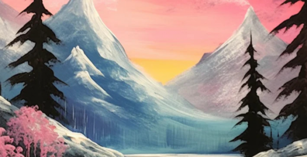 Paint and Sip - Bob Ross Sunset | Revolution Deansgate Locks ...