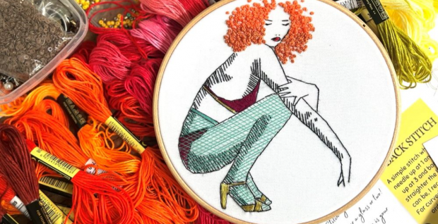 Embroidery Workshop at The Gipsy Hill Tap Room | Crystal Palace, London Classes Reviews ...