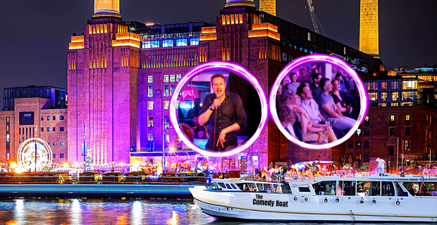 Dark Comedy on Battersea Barge | London Date Night Reviews | DesignMyNight