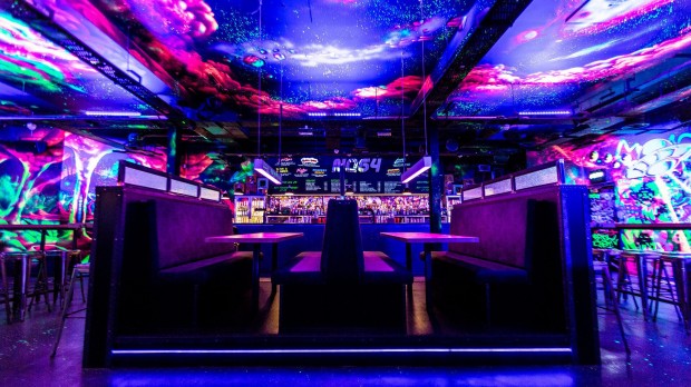 NQ64: Retro Activity Bar In Glasgow| DesignMyNight | DesignMyNight