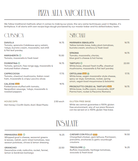 Piccolino Exchange Square: Liverpool Street Italian Restaurant ...