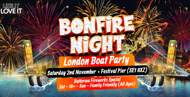 Bonfire Night Boat Party - London 18+ ADULTS ONLY | Southbank, London ...