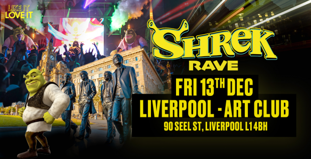 Shrek Rave Is Coming To Liverpool! | City Centre, Liverpool Clubbing ...
