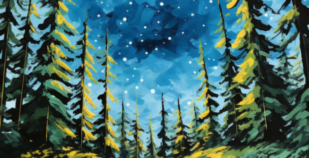 Paint and Sip - Enchanting forest | Traitors Gate | London Activity ...