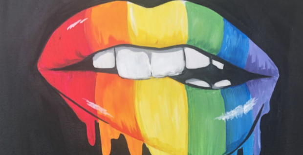 Paint and Sip - Pride Lips | Lock 84 | Manchester Activity Reviews | DesignMyNight