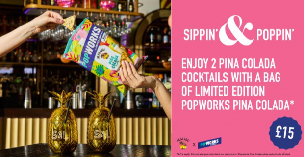 🍍 Pina Colada Day - S&L x Malibu x Popworks 🍍 | Waterloo, London Food ...