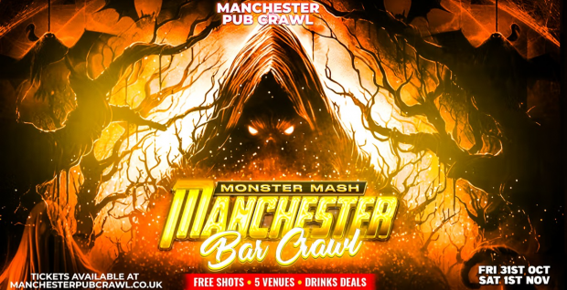 Manchester Halloween Bar Crawl Monster Mash Free Shots + Drink Deals ...